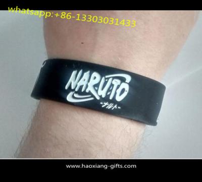China Embossed / Debossed logo 170*25*2mm silicone wristband / bracelet for kids for sale