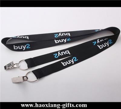 China China manufacturer with breakaway and safety hook black lanyard free sample for sale