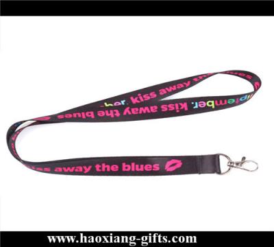 China high quality 20*900mm sublimation printed logo lanyard with metal buckle for sale for sale