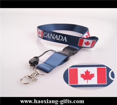 China new fashion 25*700mm sublimation neck polyester lanyard for key with your logo for sale