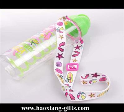 China no minimum order custom Printed logo 20*900mm water bottle holder lanyards for sale
