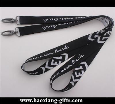 China manufacture 20*900mm custom style silk screen fashional printing nylon lanyard for sale