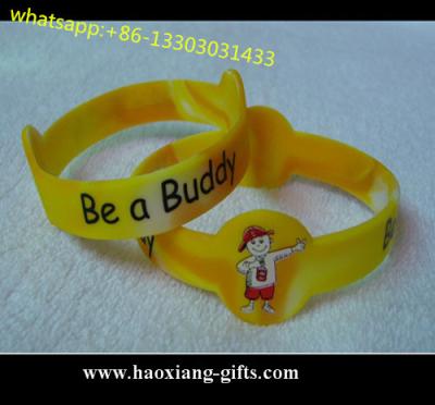 China Factory directly customized 202*12*15*2mm blank silicone wristband/bracelet for sale