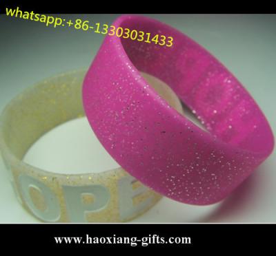 China new products arts and crafts rubber gift silicone bracelet for promotional gift for sale