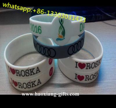 China Wedding Decoration & Gift debossed Technique free sample rubber bracelets for sale