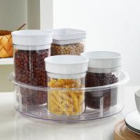 China Plastic Rotating Storage Container Clear Turntable 12 Inch Lazy Susan Organizer for Cabinet for sale