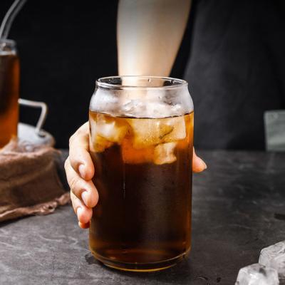 Cina I boccali in pietra di vetro della birra del caffè di Milktea della radura del borosilicato della tazza inscatolano le tazze di birra 16oz in vendita