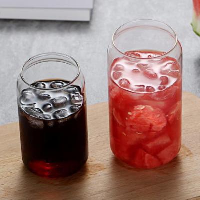 Cina I boccali in pietra di vetro della birra del caffè di Milktea della radura del borosilicato della tazza inscatolano le tazze di birra 16oz in vendita