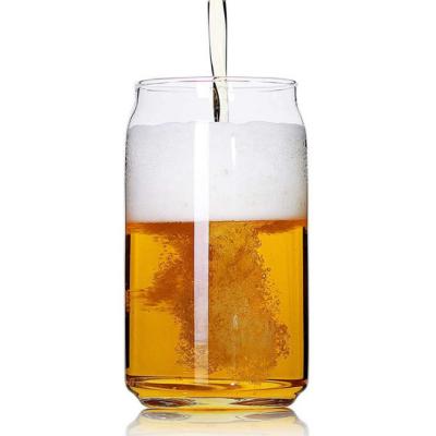 Cina I boccali in pietra di vetro della birra del caffè di Milktea della radura del borosilicato della tazza inscatolano le tazze di birra 16oz in vendita