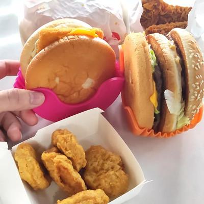 Cina Silicone Retractable Adjustable Burger Box Multicolor in vendita
