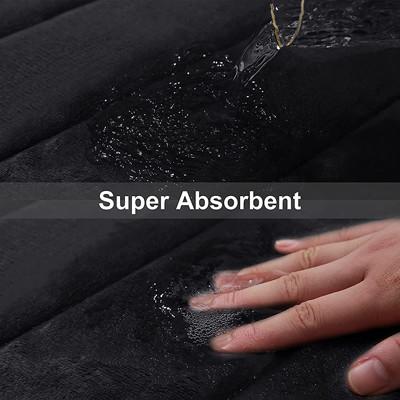 Cina Il nero non slitta le stuoie di gomma di Mat Memory Foam Soft Bath delle coperte assorbenti del bagno in vendita