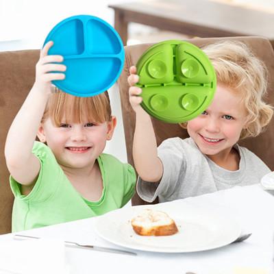 中国 吸引のFood-Grade多色刷りの赤ん坊のシリコーンの版および幼児のためのふた 販売のため