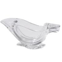 China Acrylic Manual Lemon Slice Squeezer Bird Shape 2.8x5.2x12cm Transparent for sale