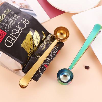 Cina Di dosatore caldo di acciaio inossidabile del mestolo del caffè di vendita di Amazon con la clip della borsa di caffè in vendita