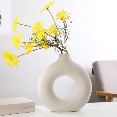 Cina Vaso in ceramica per fiori nordici moderno decorativo per la casa per soggiorno domestico in vendita