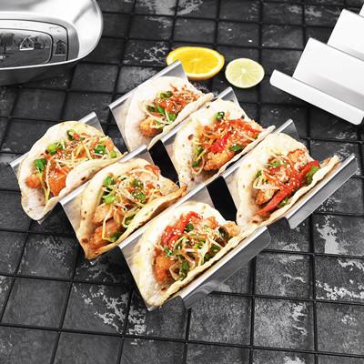 Cina Supporto per taco in acciaio inossidabile con scheggia Porta taco Forniture da cucina sfuse in vendita