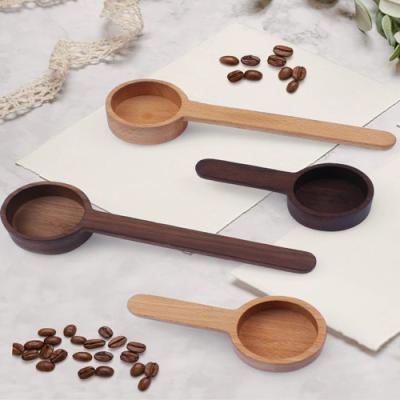 Cina Wood Color Wooden Coffee Spoon Measuring For Coffee Beans in vendita