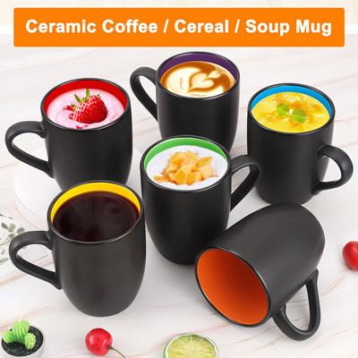 Cina Tazze di caffè ceramiche multicolori del ristorante delle tazze di caffè da 16 once per il cappuccino del tè del caffè in vendita