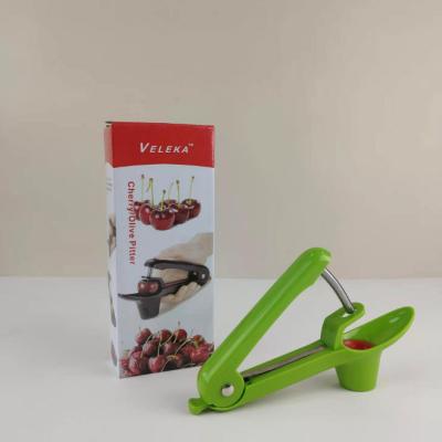 Cina Strumento di Cherry Pitter Olive Seed Remover con la tazza di categoria alimentare del silicone in vendita