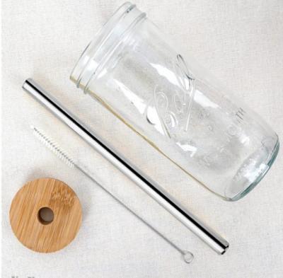 Cina tazze riutilizzabili dei bicchieri del barattolo di Mason Mouth Smoothie Cups Mason delle tazze di tè della bolla 500ml ampie in vendita