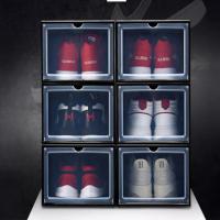 China Plastic Magnetic Shoe Box 34.5x27x19cm Stackable Storage Container for sale