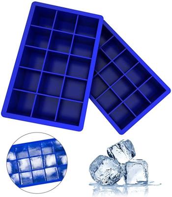 Cina Cubetto di ghiaccio Tray Easy Release Ice Cube Tray Kitchen Tools del silicone dei fori di rettangolo 15 in vendita
