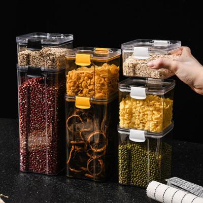 Cina ODM di plastica dell'ANIMALE DOMESTICO sigillato in serie dei contenitori di stoccaggio della famiglia della spezia dell'alimento della cucina in vendita