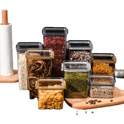 Cina ODM di plastica dell'ANIMALE DOMESTICO sigillato in serie dei contenitori di stoccaggio della famiglia della spezia dell'alimento della cucina in vendita