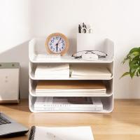 China Stackable Plastic Desk Organizer Drawers 31.5x24.5x7cm Office Storage Bin for sale