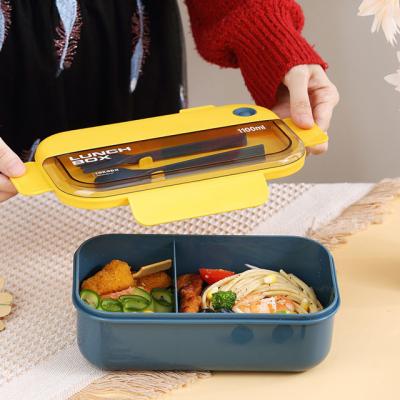 Cina cassaforte amichevole di rettangolo pp Eco Bento Box Airtight Lunch Box di 1L 2L 3L per la microonda in vendita