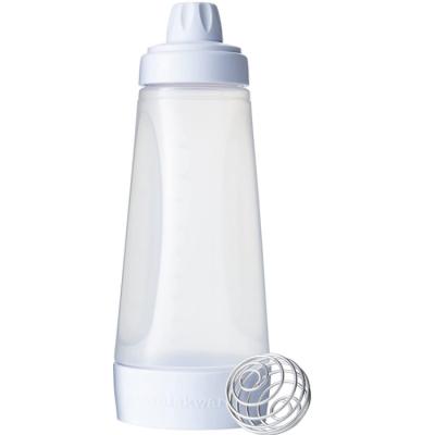 China Garrafa de mistura da agitação do distribuidor da massa de panqueca de Whiskware da garrafa da massa da mão à venda