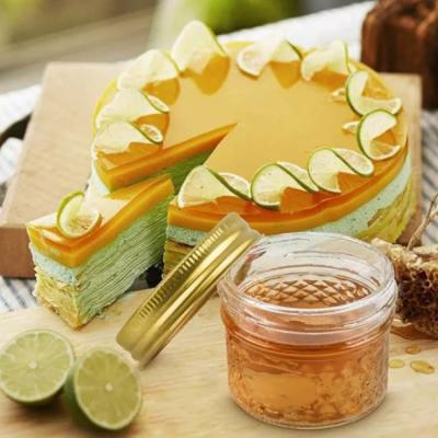China A boca larga Mini Caviar Glass Preserve Jars para o doce 100ml 40 ajusta-se à venda