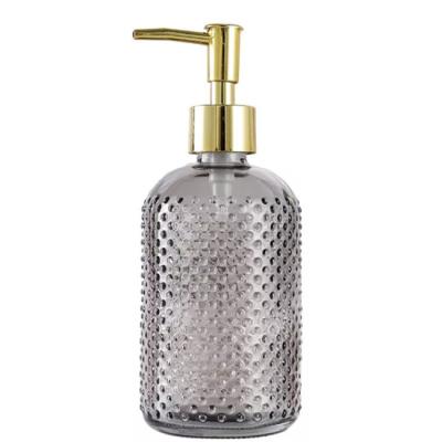 China Garrafa de vidro do banheiro do champô do Sanitizer dos eletrodomésticos 400ml com bomba do distribuidor à venda