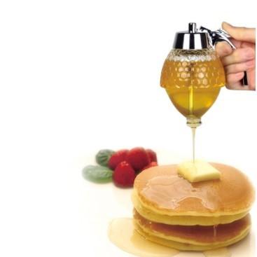 Cina Compagno acrilico trasparente del muffin del honeypot 200ml dell'erogatore libero del miele del gocciolamento in vendita