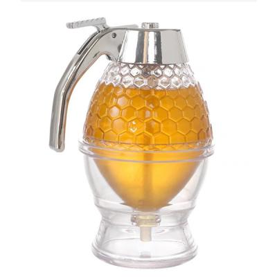 Cina Compagno acrilico trasparente del muffin del honeypot 200ml dell'erogatore libero del miele del gocciolamento in vendita