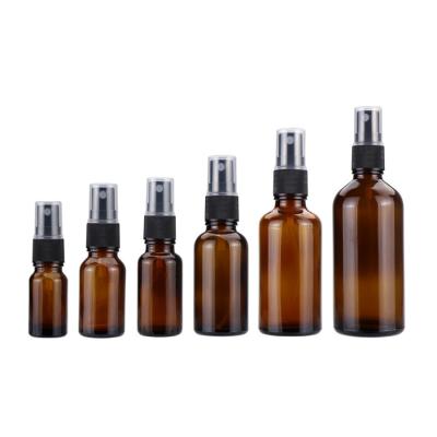 China 30ml 50ml 100ml Amber Glass Spray Bottles para a garrafa do pulverizador da névoa dos óleos essenciais à venda