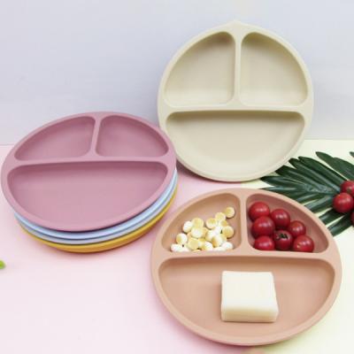 Cina Multi piastrine divise di aspirazione del silicone della scatola di pranzo del compartimento per i bambini in vendita