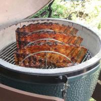 China Stainless Steel BBQ Rib Rack Holder 38.5x25x12 cm Nonstick Grilling Steak Rack for sale
