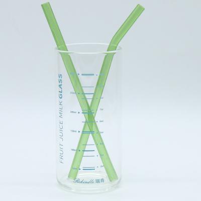 Cina Cannucce colorate multiple del vetro borosilicato delle paglie di vetro riutilizzabili in vendita