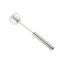 China Stainless Steel Semi Automatic Egg Beater 12 Inch Hand Push Mixer Kitchen Tool for sale