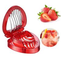 China Stainless Steel Strawberry Huller and Slicer Set 7 Blades Efficient Corer for sale