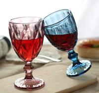 China Colored Champagne Wine Glass Goblets 6-Pack Lead-Free Glass Bulk Kitchen for sale
