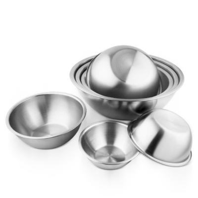 China 6pcs que empilha recipientes de aço inoxidável do aninhamento para o armazenamento de salvamento do espaço à venda