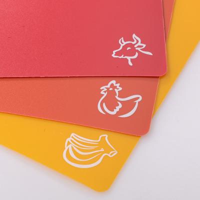 Cina Un tagliere flessibile Mats With Food Icons di 4 prodotti di plastica stabiliti dell'elettrodomestico in vendita
