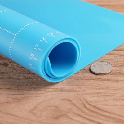 Cina Non stuoia bollente del bastone con la pasticceria Mat Dough Rolling Mat del silicone di misure in vendita