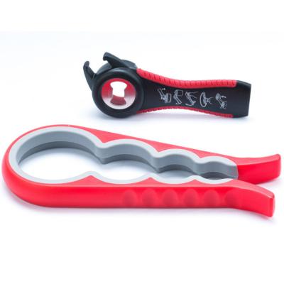 Cina 5 in 1 multi funzione possono corredo delle apribottiglie apri con la maniglia del silicone in vendita