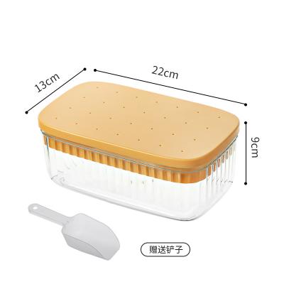 Cina Il creatore del cubetto di ghiaccio di 28 fori modella il congelatore con il coperchio ed il recipiente per la cucina in vendita