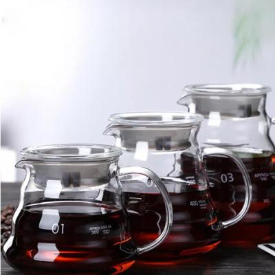 Cina Macchinetta del caffè essenziale fatta a mano di Tools Borosilicate Glass di barista con il filtro di vetro dall'imbuto in vendita