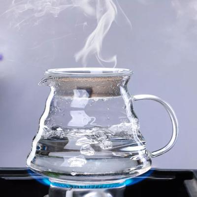 Cina Macchinetta del caffè essenziale fatta a mano di Tools Borosilicate Glass di barista con il filtro di vetro dall'imbuto in vendita