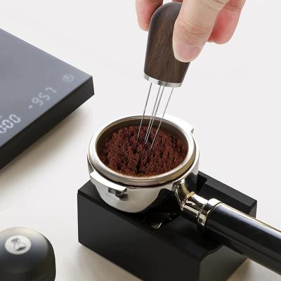 Cina Strumento di legno naturale del distributore commerciale dell'ago del caffè espresso della maniglia con il supporto di legno in vendita